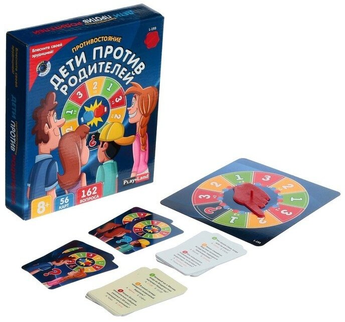 НастИгра Противостояние. Дети против Родителей (56 карт, 18 жетонов, фигурка, кубик, правила)