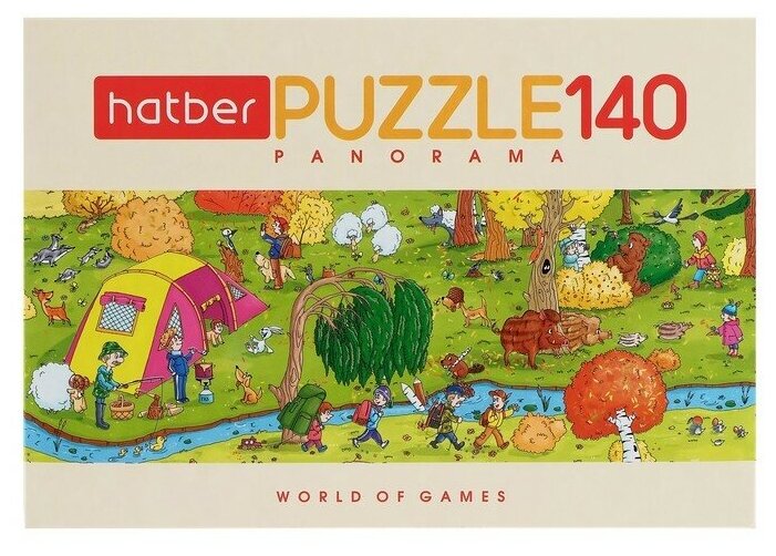 Пазлы 140 деталей. На природе (панорама) 140ПЗ4_18481, (Хатбер-М) ()