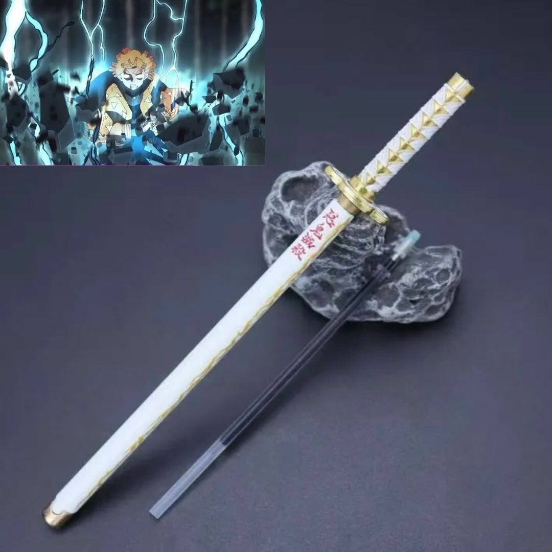 Шариковая ручка с мини-катаной из цинкового сплава 20 см – стильный подарок для коллекционеров и фанатов аниме