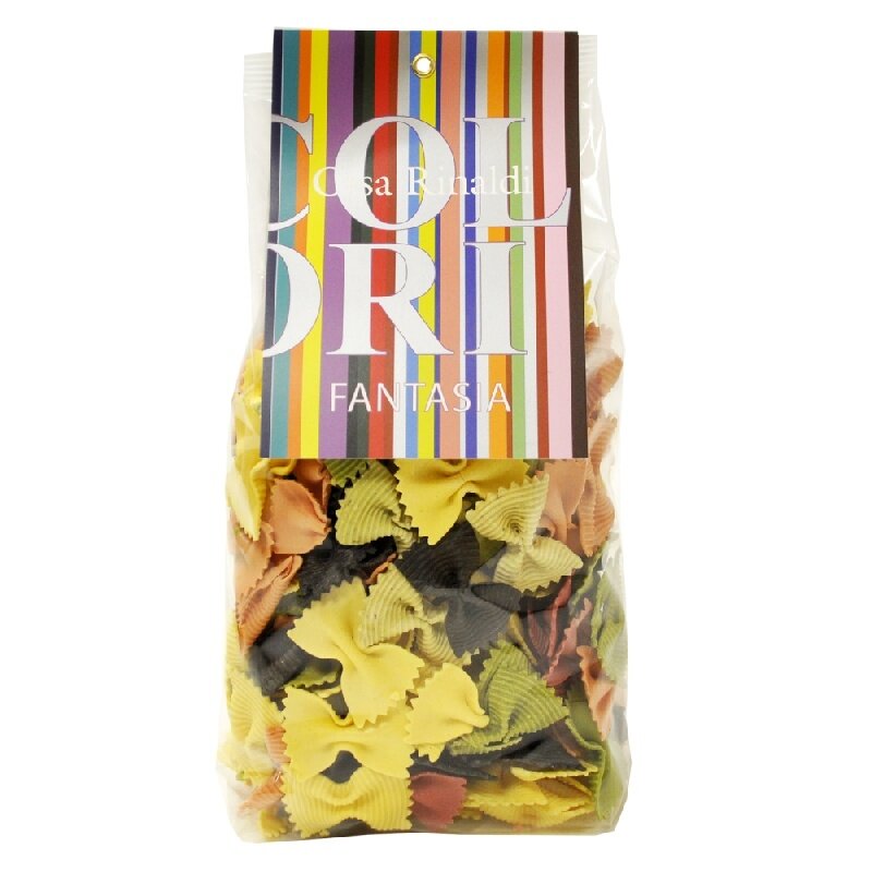 Паста CA/RI "Фарфалле Арлекино / Фантазия" 5 цветов (бантики) /пакет/ 500г