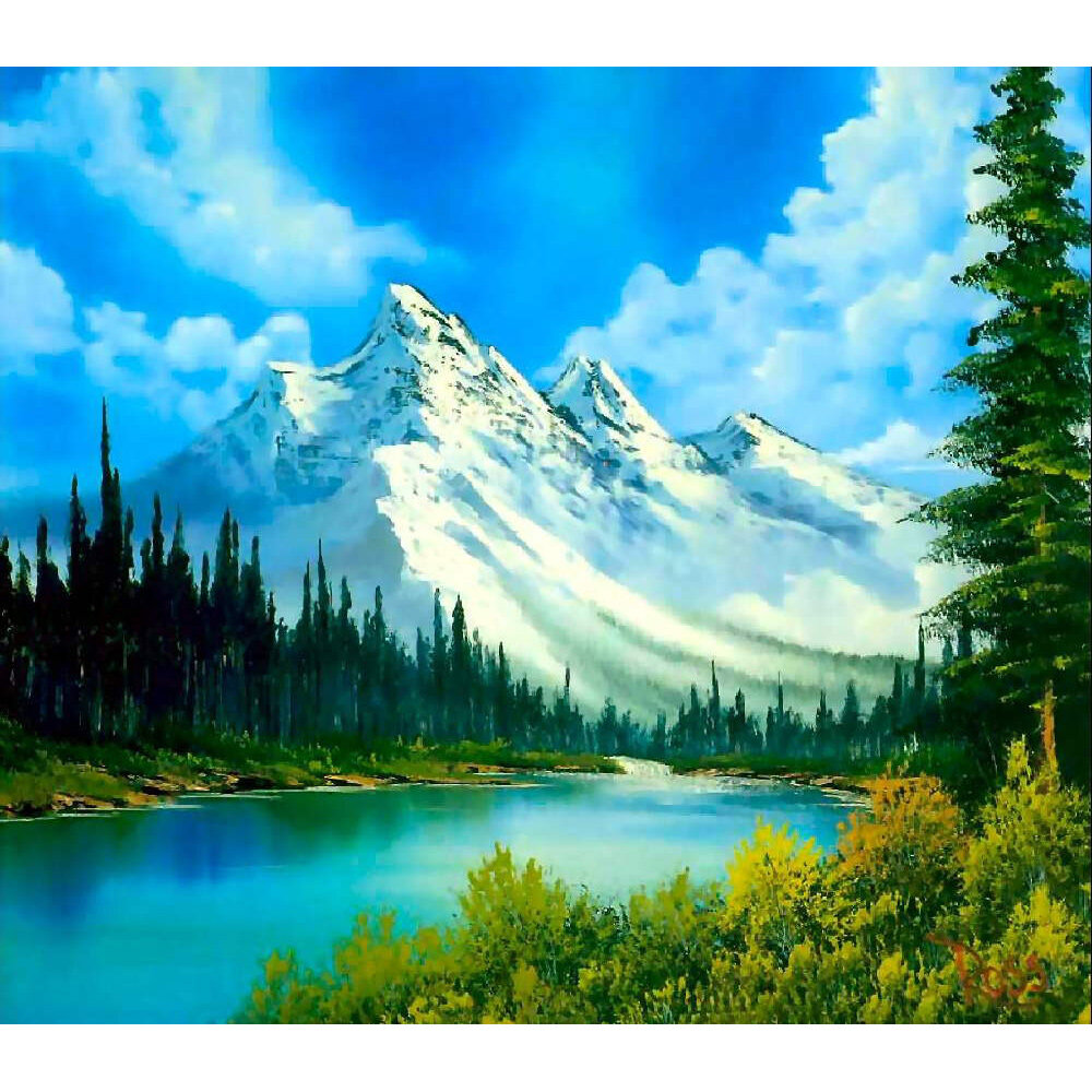 Картина по номерам 40х50 см Горное озеро Q115 с 8 лет