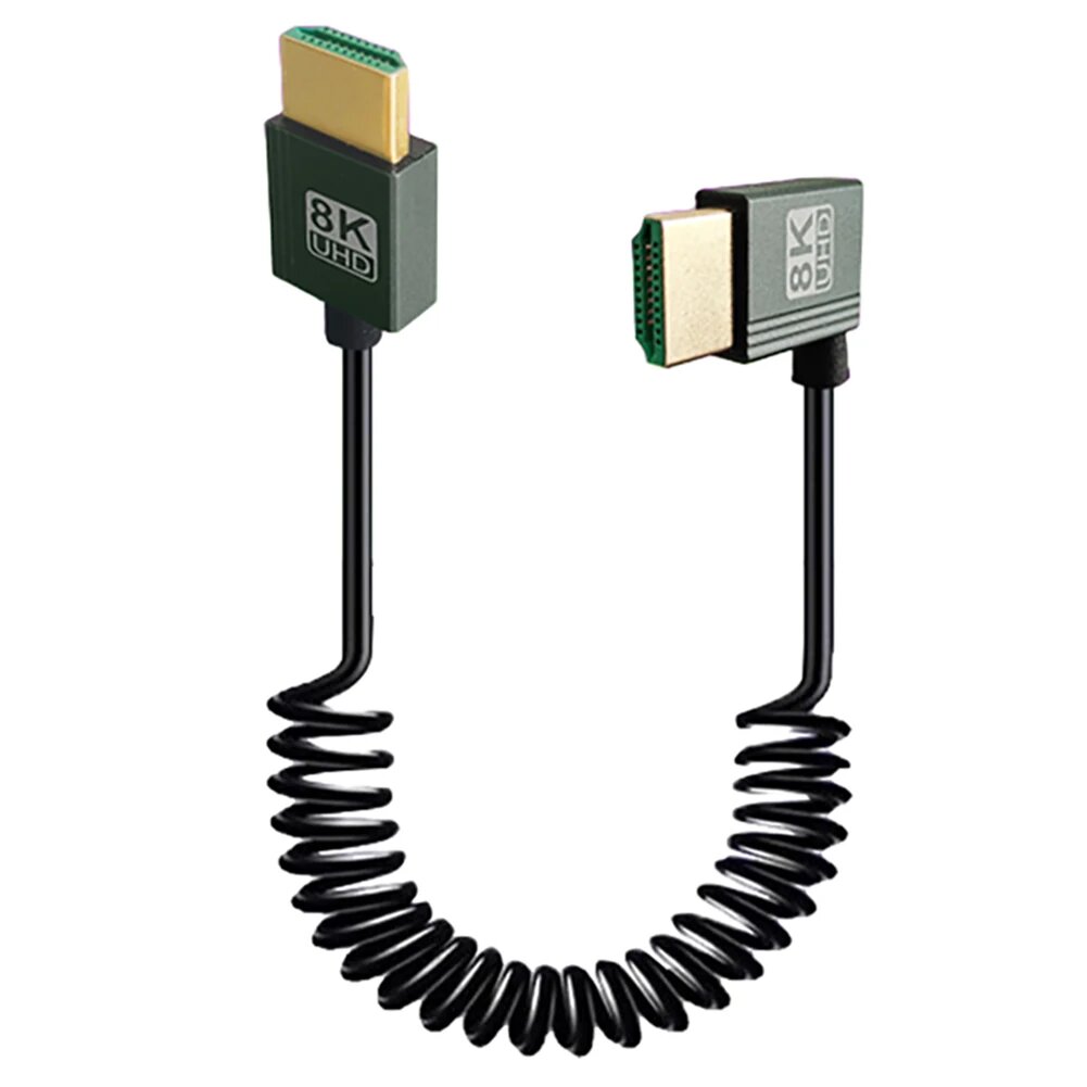 APWIKOGER HDMI-совместимый спиральный кабель 8K