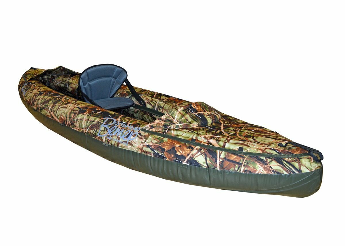Байдарка надувная "Вольный ветер" "Тайга 340", хаки/камуфляж