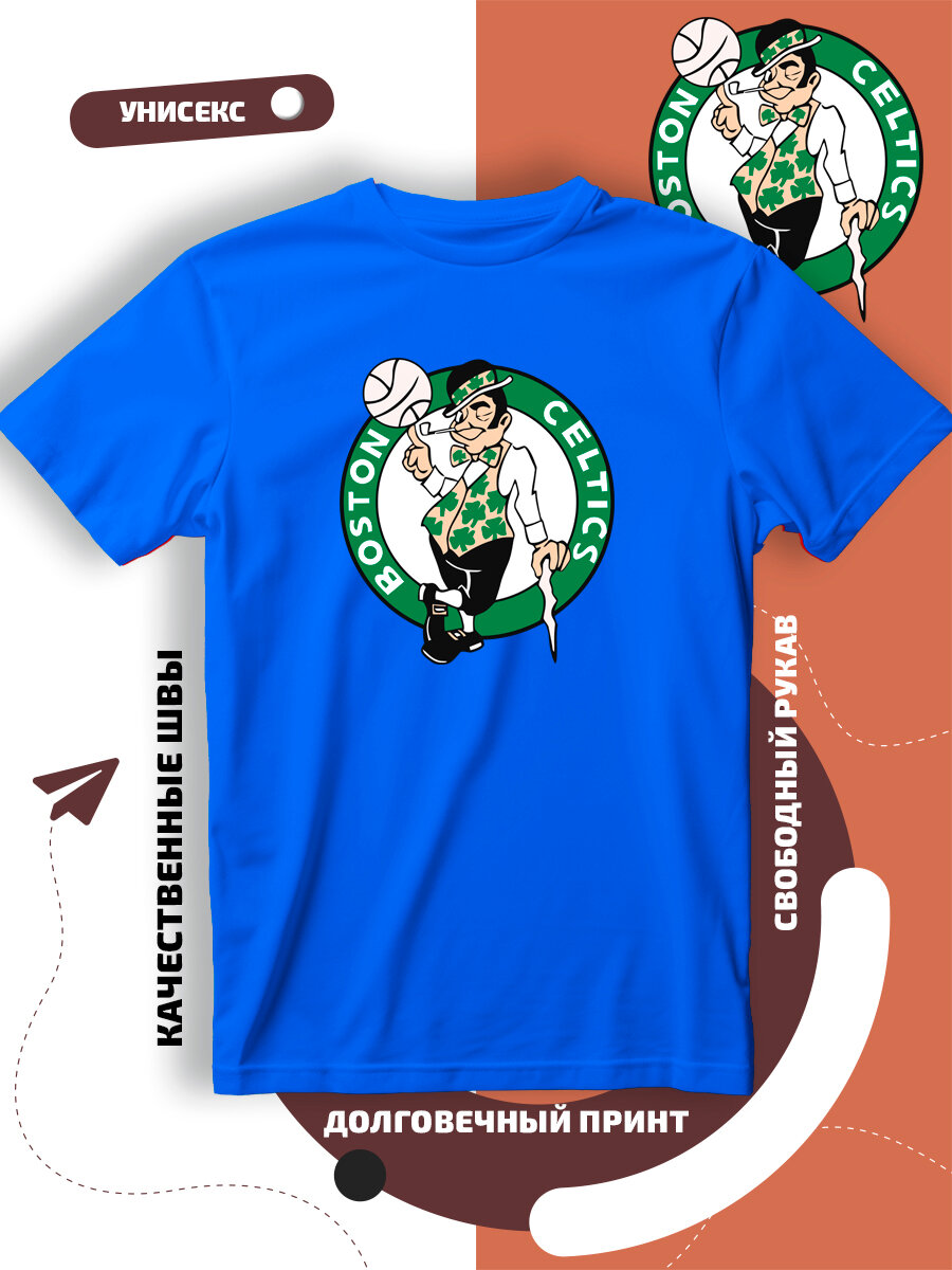 Футболка с принтом эмблемой Бостон