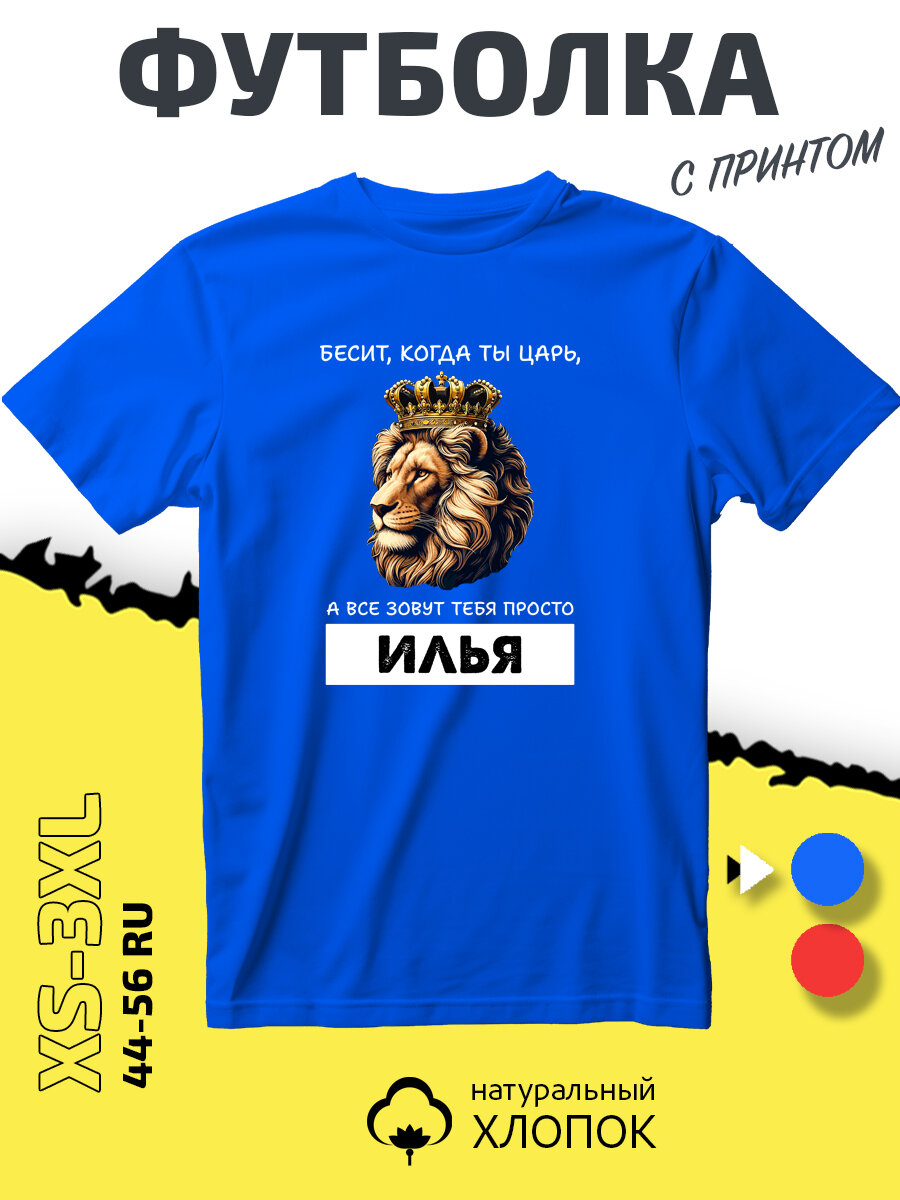 Футболка имя Илья царь