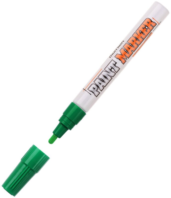 Маркер-краска MunHwa "Industrial" зеленый, 4мм, нитро-основа, для промышленного применения IPM-04 1 шт.