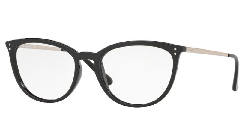 Оправа Vogue Eyewear VO 5276 W44, овальная, металлическая, чёрная