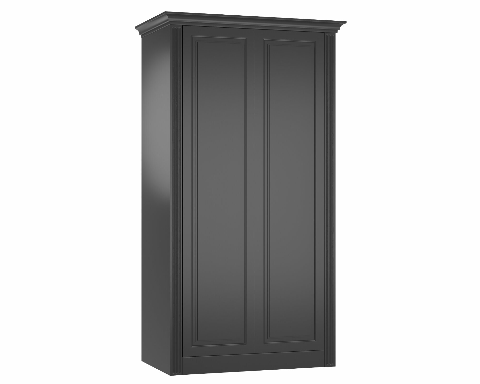 Шкаф распашной для одежды Мебель на Руси "Классика 1" 80х220х60 Черный