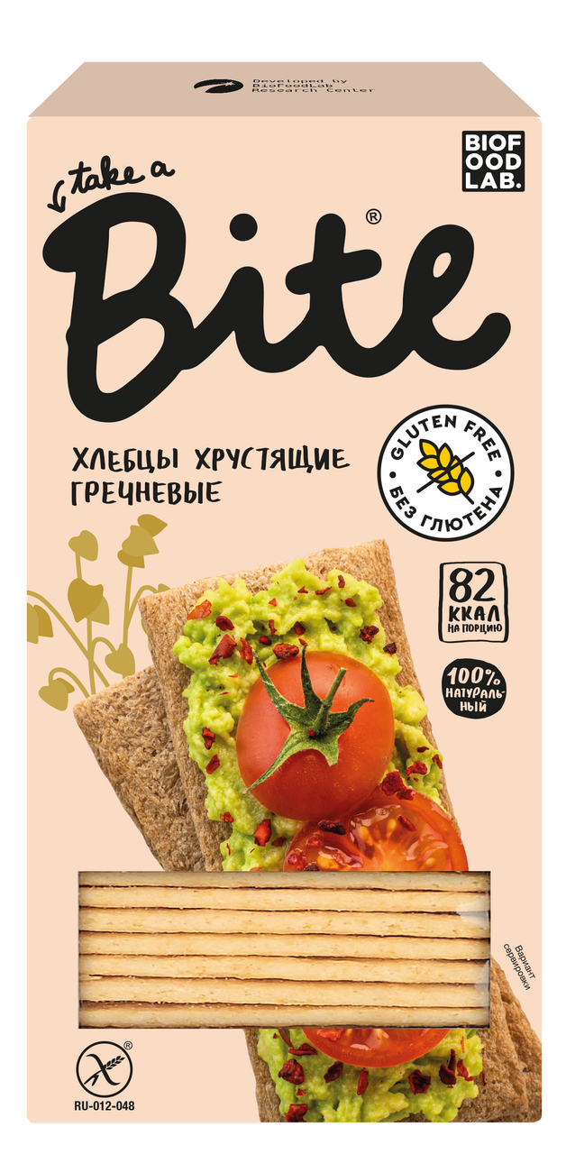 Хлебцы гречневые безглютеновые TAKE A BITE, 150г