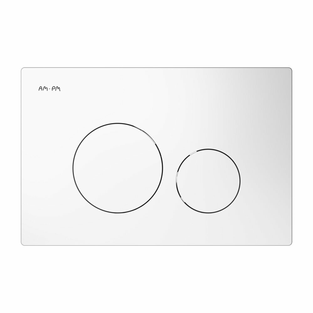 Клавиша смыва AM.PM Tech I049001LM, пневматическая, пластик, цвет белый