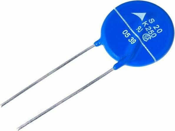Варистор EPCOS B72220S0251K101, металлооксидный, THT, 250 В, 320 В, DC, 390 В