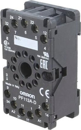 Панелька OMRON PF113A-D Панелька Монтаж: DIN Серия: MKS Эл. подкл: круглое гнездо 1шт