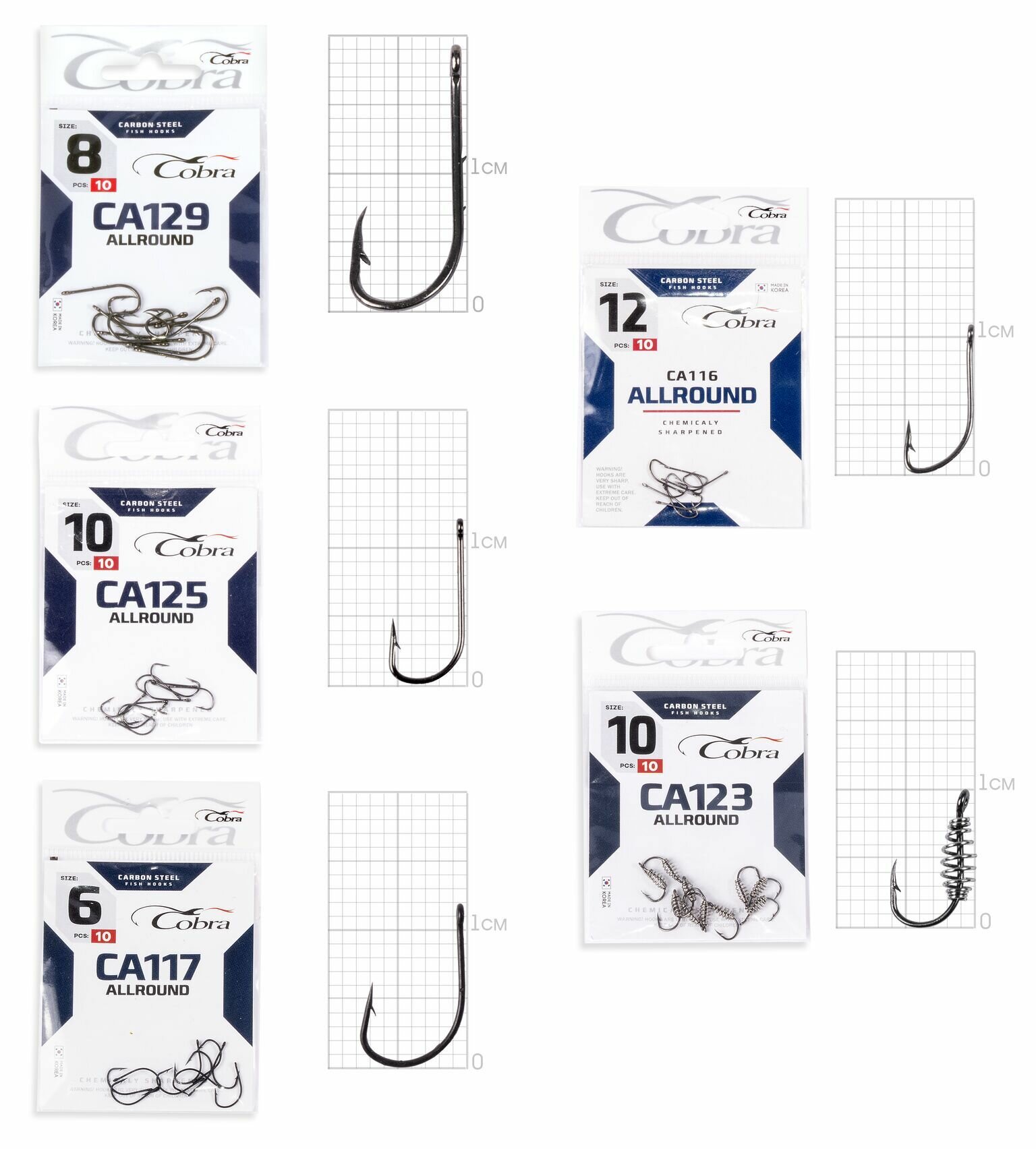 Крючки для рыбалки одноподдевные металлические набор на щуку и сома, набор крючков Cobra ЛЕЩ 50шт, снасти карповые летние