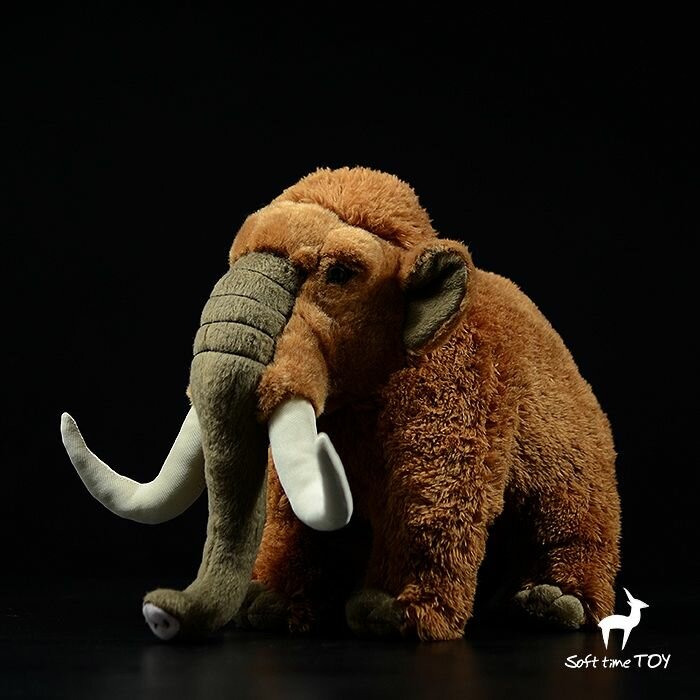 Милая плюшевая игрушка мамонта 33 см