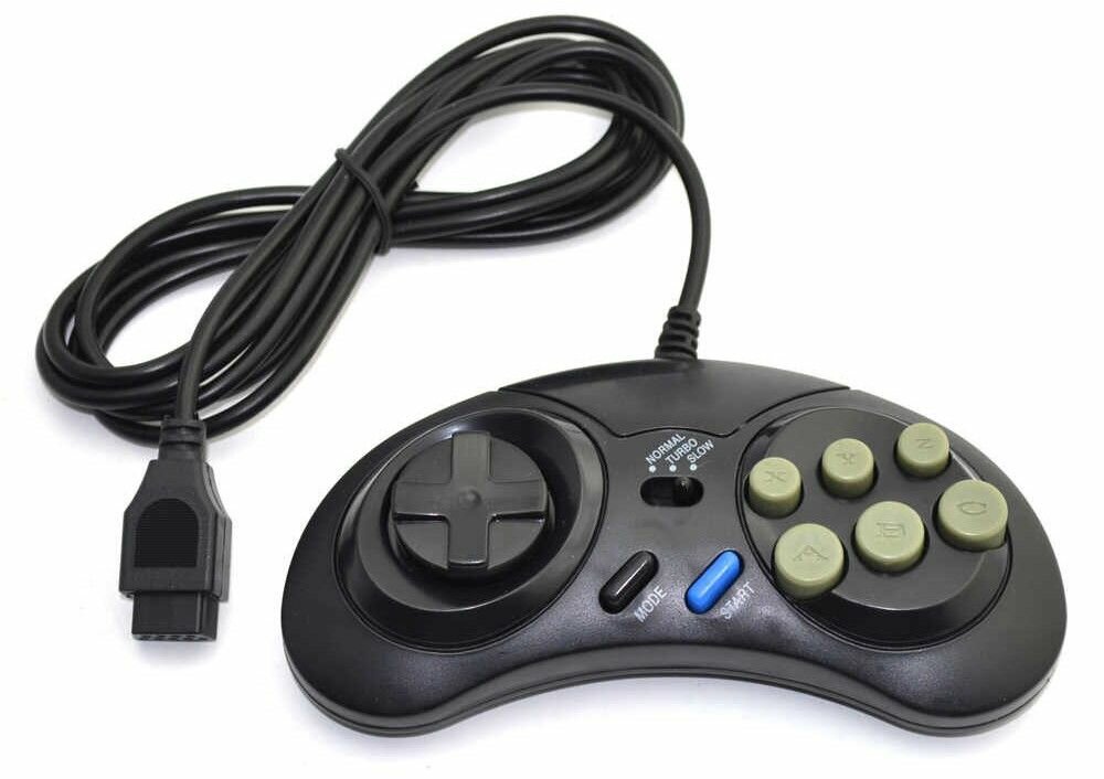 Джойстик для SEGA 16 bit Turbo (черный)
