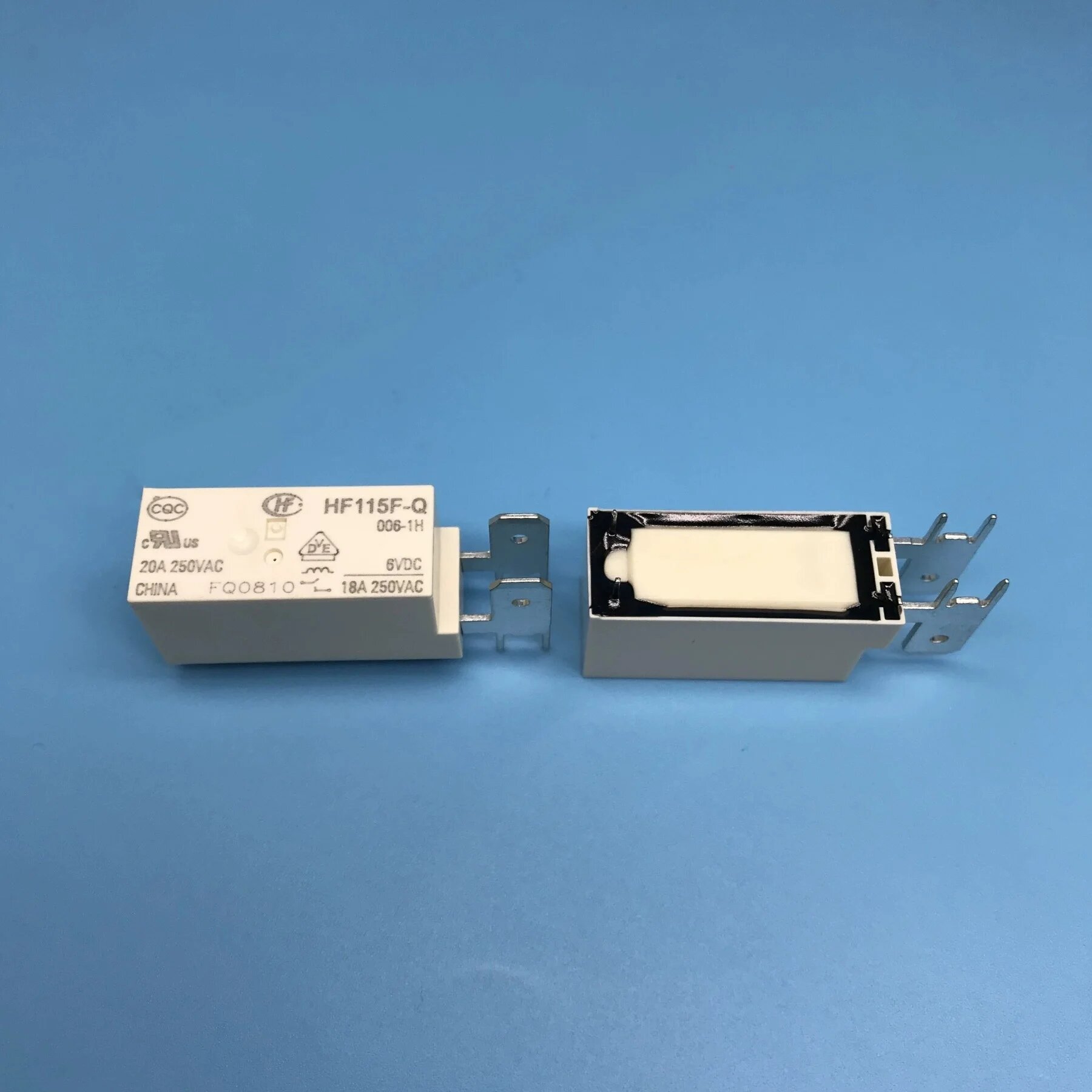 Реле Hongfa, стандартный набор открытых вертикальных катушек 20 А 250 В переменного тока, 6 В постоянного тока