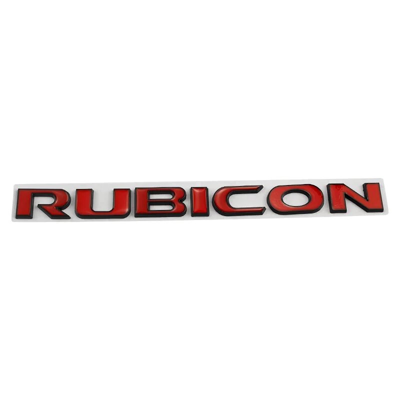 Наклейка на кузов Jeep Rubicon Red-black 2021-2024