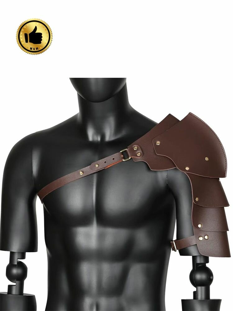 Наплечники доспехов из искусственной кожи, средневековая самурайская наплечная броня, защитное снаряжение для косплея