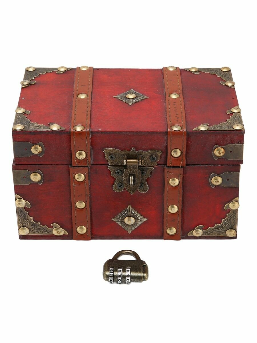 Прочный сундук с сокровищами, компактный ящик для хранения, широкое применение, износостойкий, легко хранить для домашнего офиса