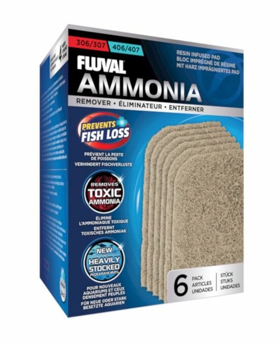 Губка с ионообменной смолой HAGEN Fluval Ammonia Foam для фильтров 306, 307, 406, 407