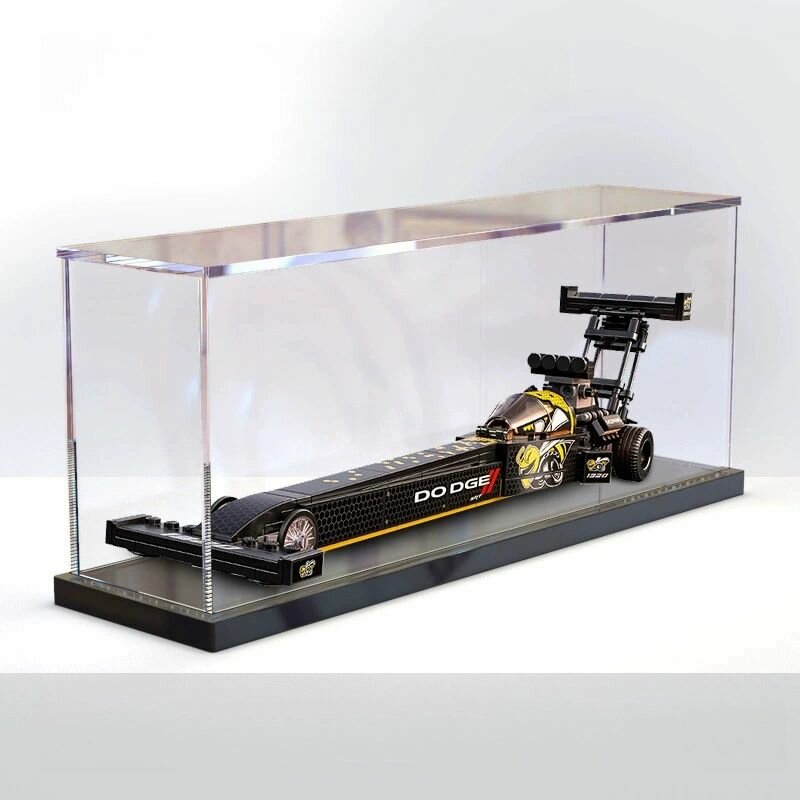 Ящик для хранения IKEA, акрилик, черный, прямоугольный, прозрачный, 1л