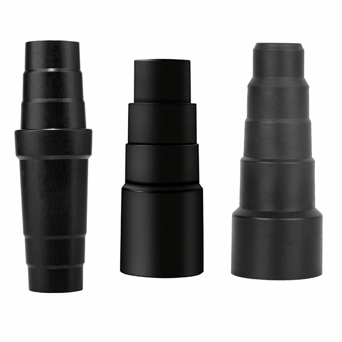 Комплект из 3 универсальных адаптеров для шланга - резиновый адаптер для пылесоса