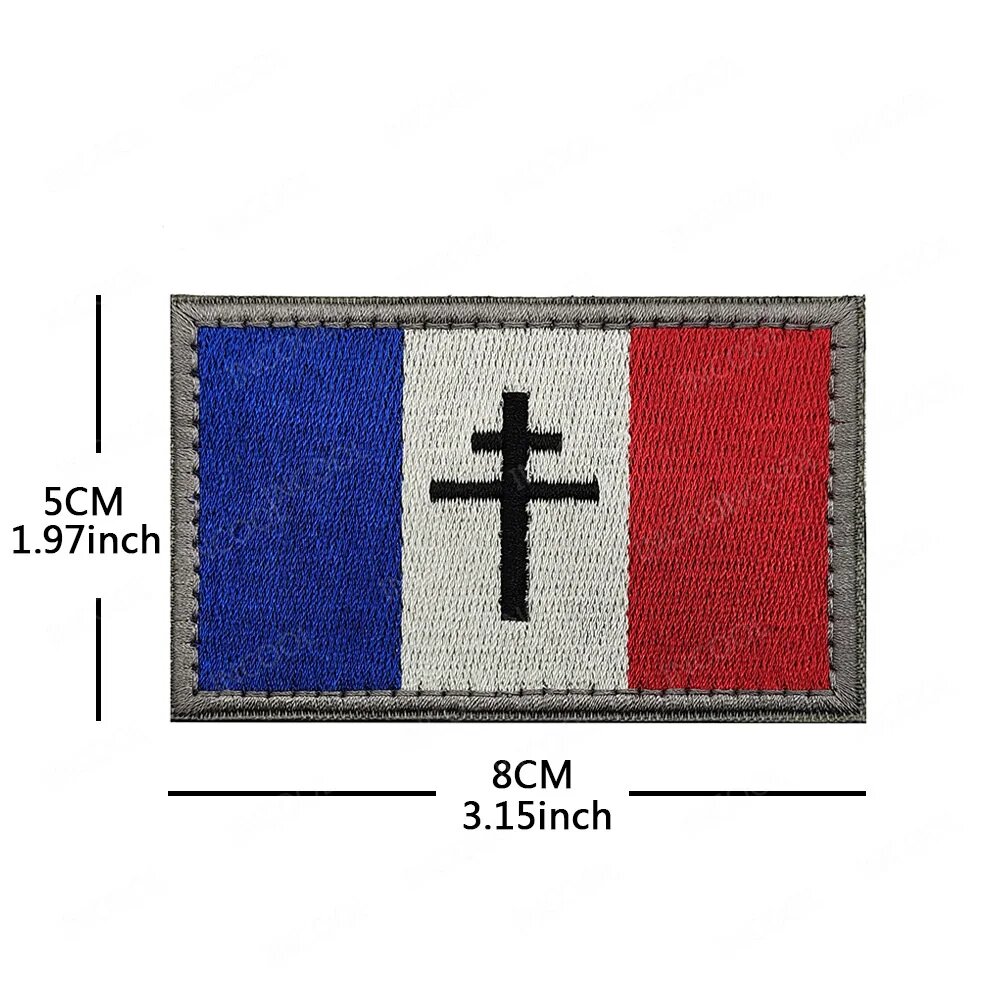 Флаг Франции, вышитая нашивка, французские ИК-инфракрасные светоотражающие флаги, аппликация, декоративные наклейки, FRA, резиновые нашивки на плечо из ПВХ