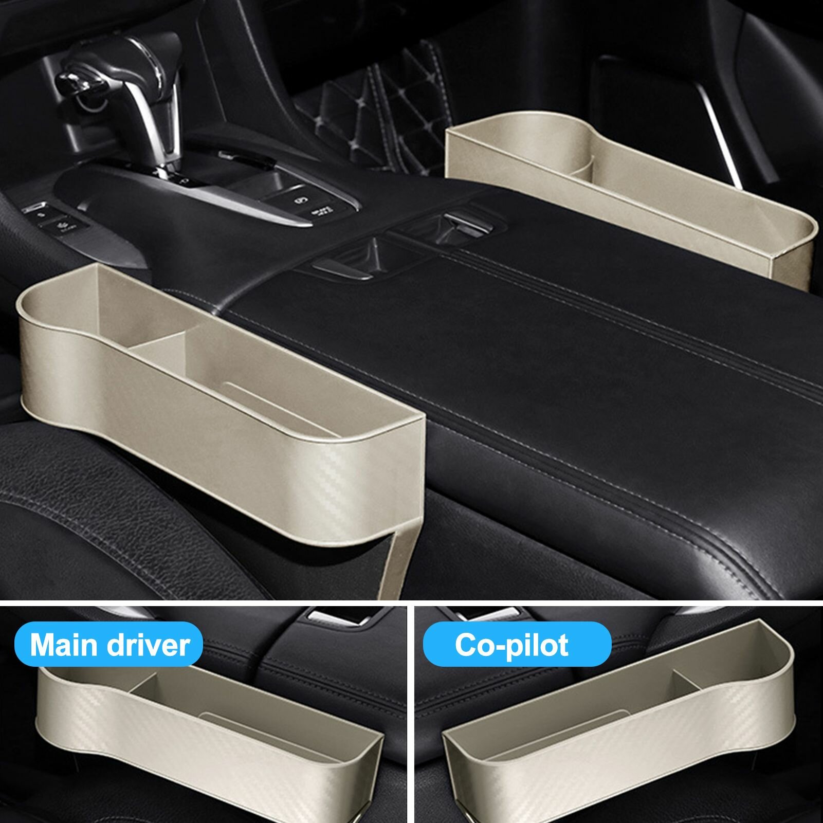 Органайзер Для Авто 26см с USB, Для Кресел/Панели, Многосекционный