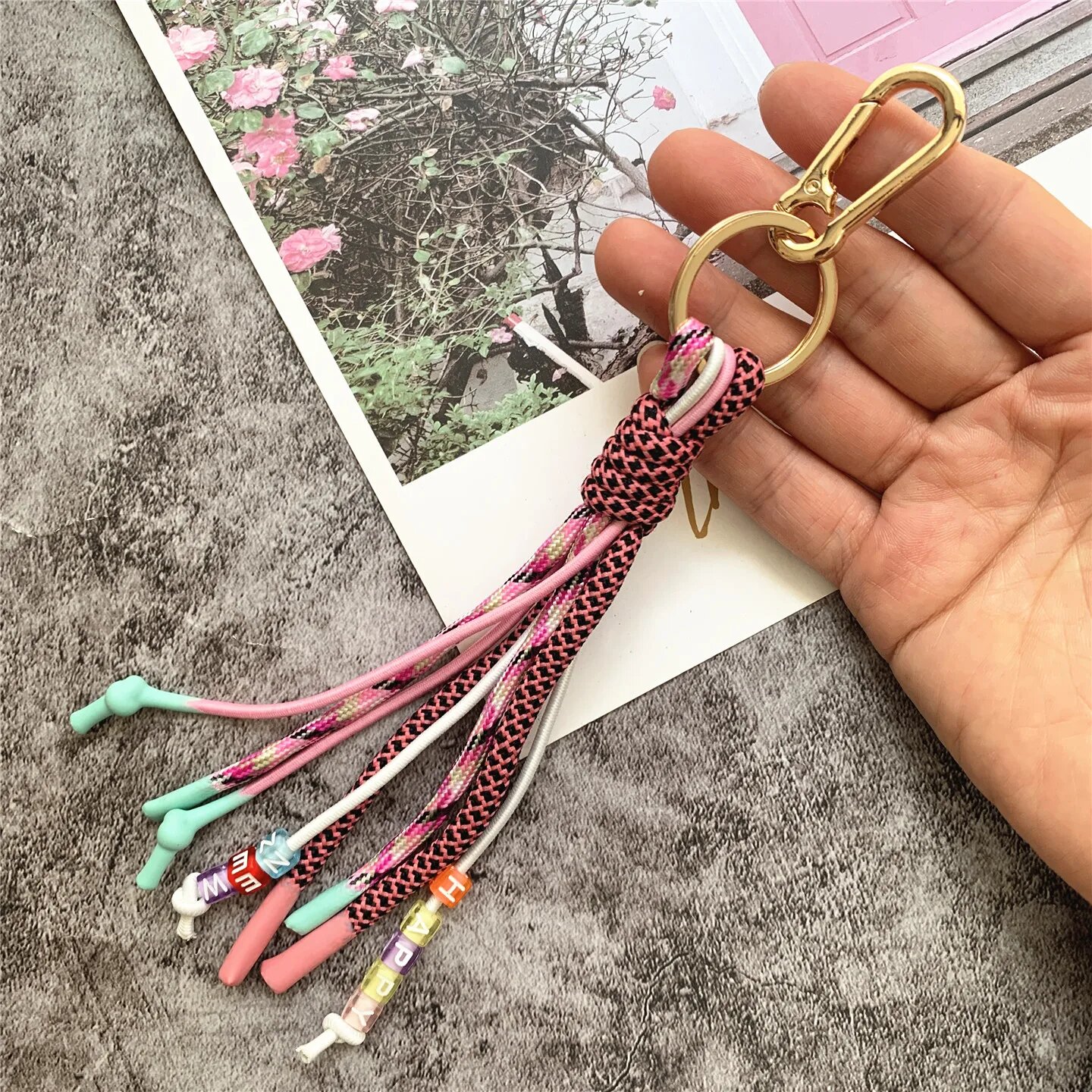 Подвески для сотового телефона, тяжелый металлический брелок для ключей, женский rose red black