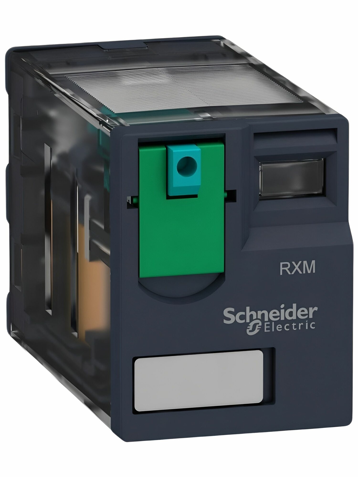 RXM4AB1MD Schneider Electric, Реле электромеханическое: контакты 4CO, 6A, AgNi, Uкат. 220V DC, кнопка Тест.