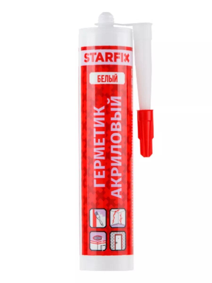 Герметик акриловый STARFIX белый 300 мл (SM-63059-1)