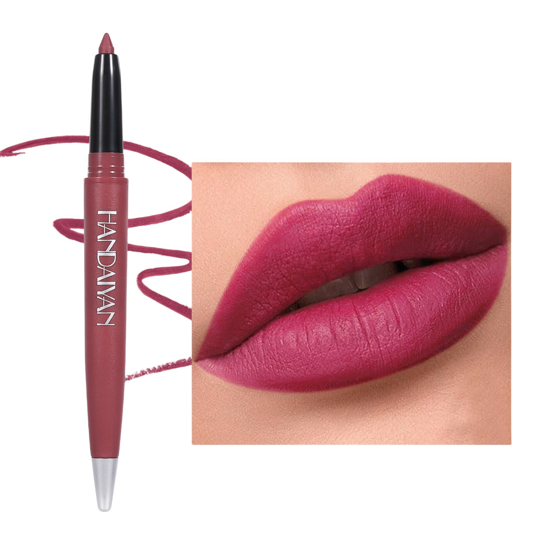 Помада-карандаш HANDAIYAN бордовый