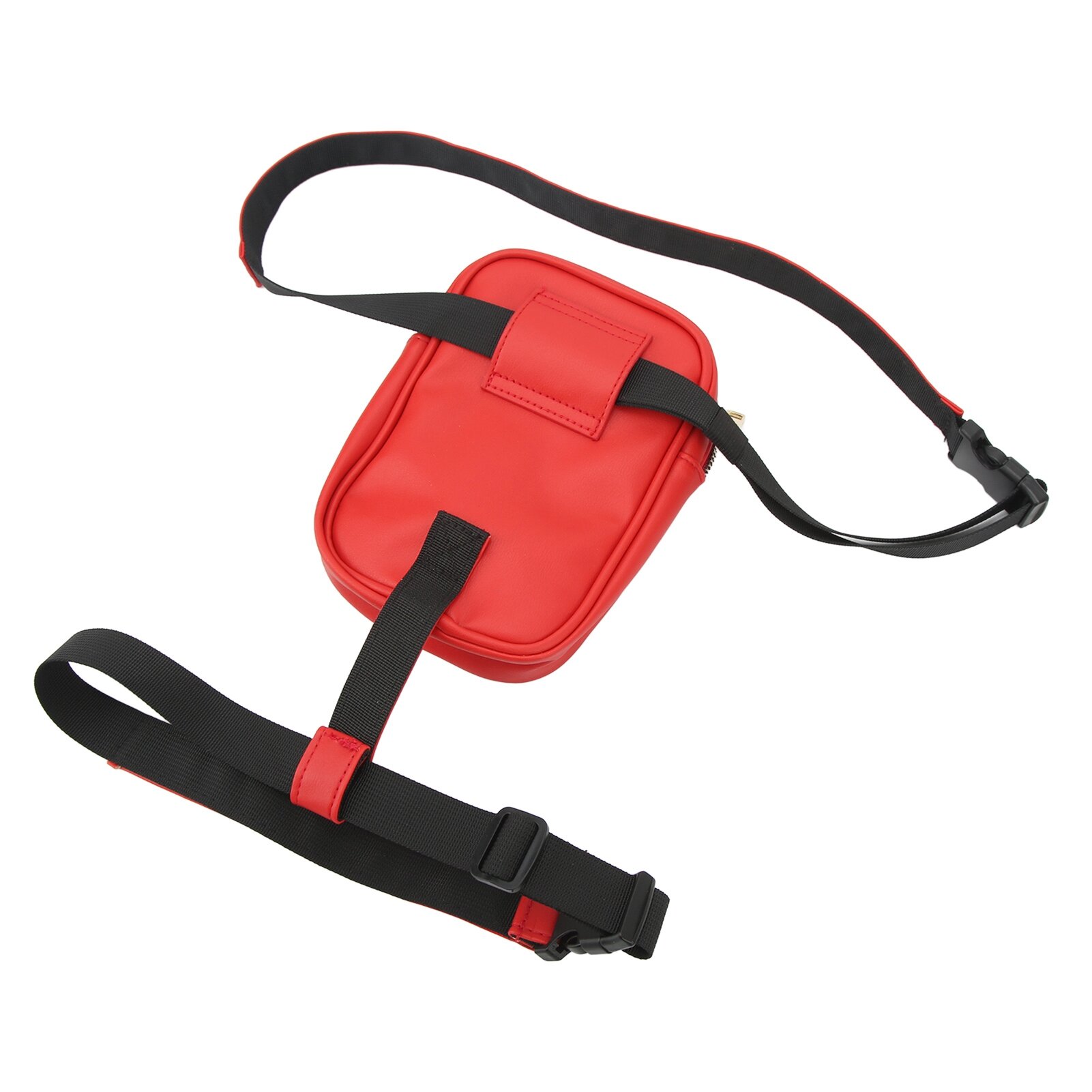 Сумка на бедро, поясная сумка, большая вместительная женская сумка из искусственной кожи, уличный кошелек, красный