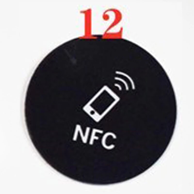 NFC наклейка черного цвета, LH-IDRWATSTP-10