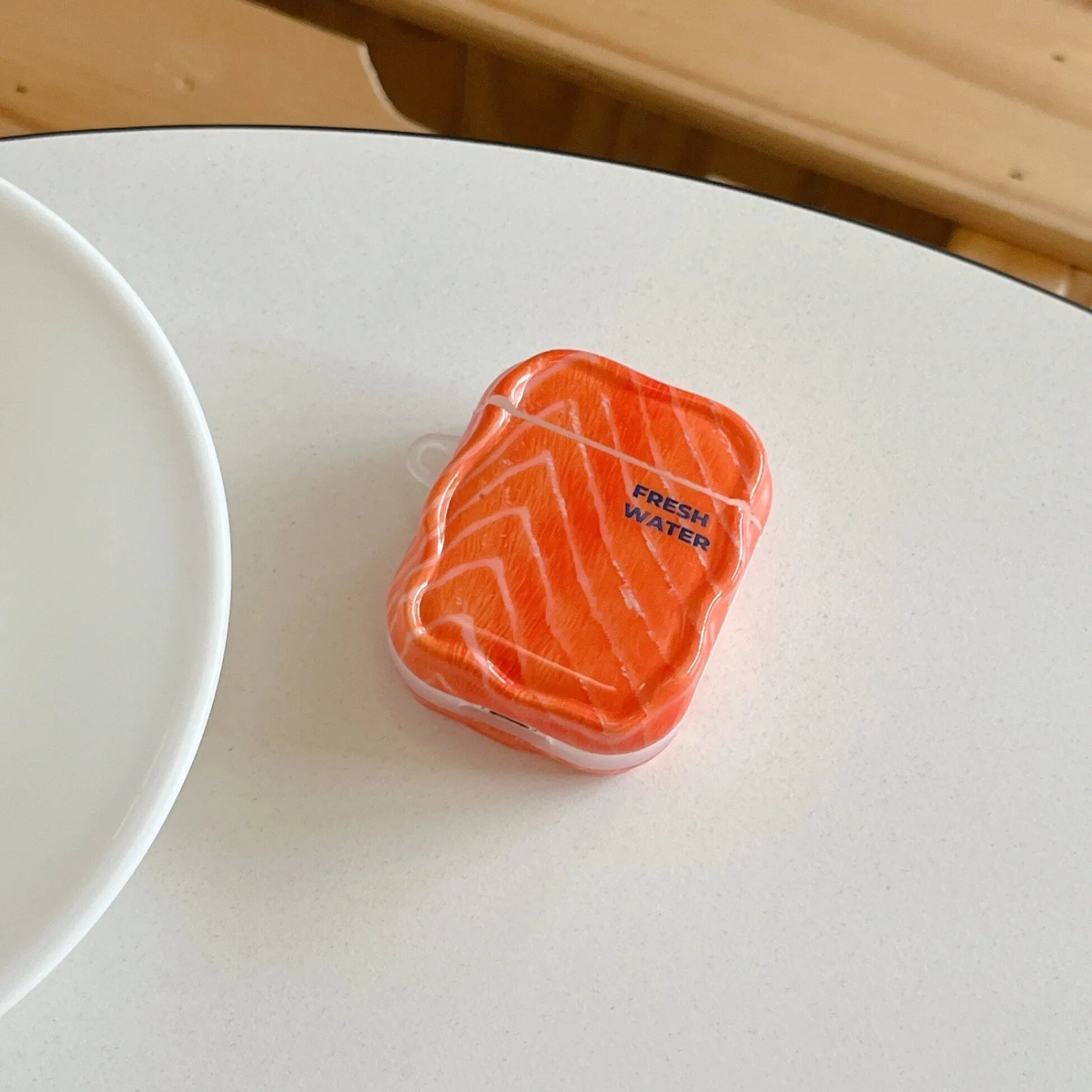 Чехол для Apple AirPods Pro3, шоколадное печенье, индейка, лапша, лосось, Air Pods 4, 3, 2, 1 Pro, 2 наушника, защитный чехол с подвеской