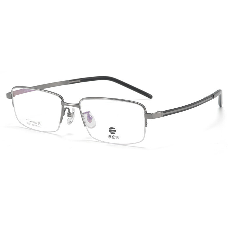 Cornstone Pure Titanium Square Eyeglass Frames Men's 92022