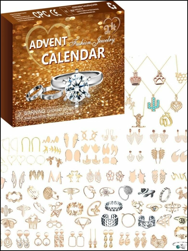 Эксклюзивный рождественский подарок для женщин, адвент календарь с украшениями