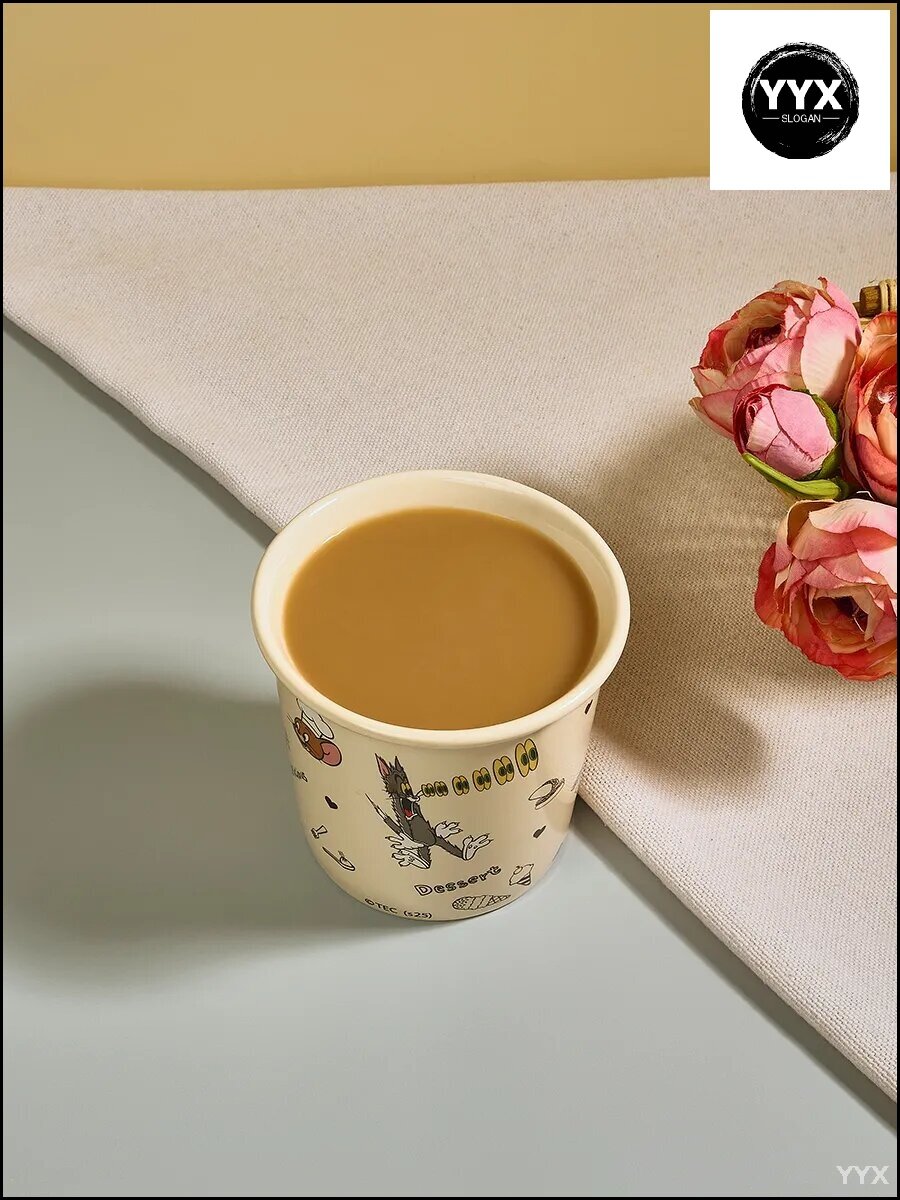 Стакан для кофе и кружка керамическая pinterest том и джерри