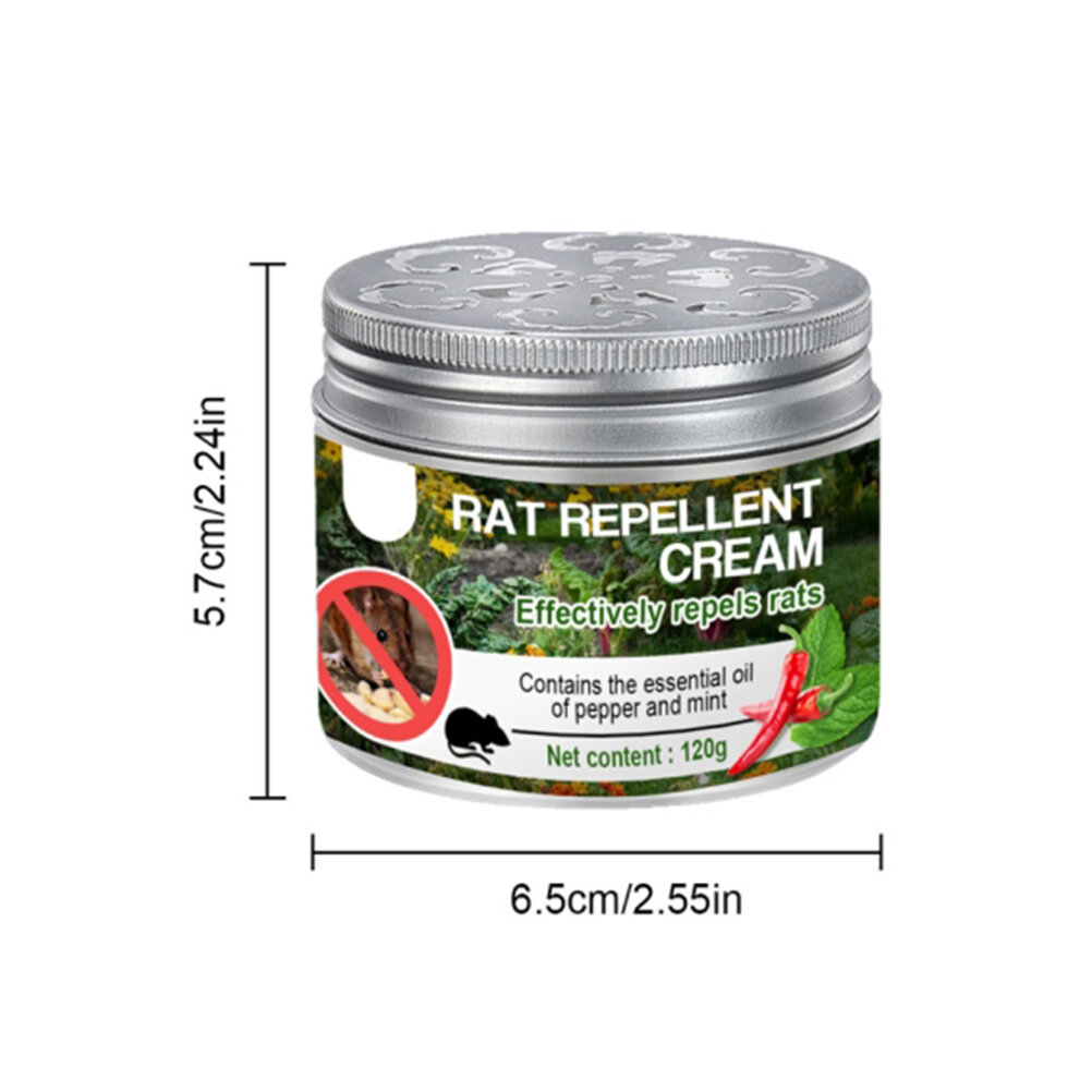 Естественный крем от грызунов 120 г - Устойчивое средство от крыс и мышей без химикатов