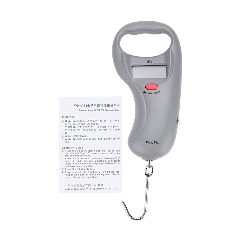 Hanging Scale, Data Locked Digital Fishing Scale for Retails
