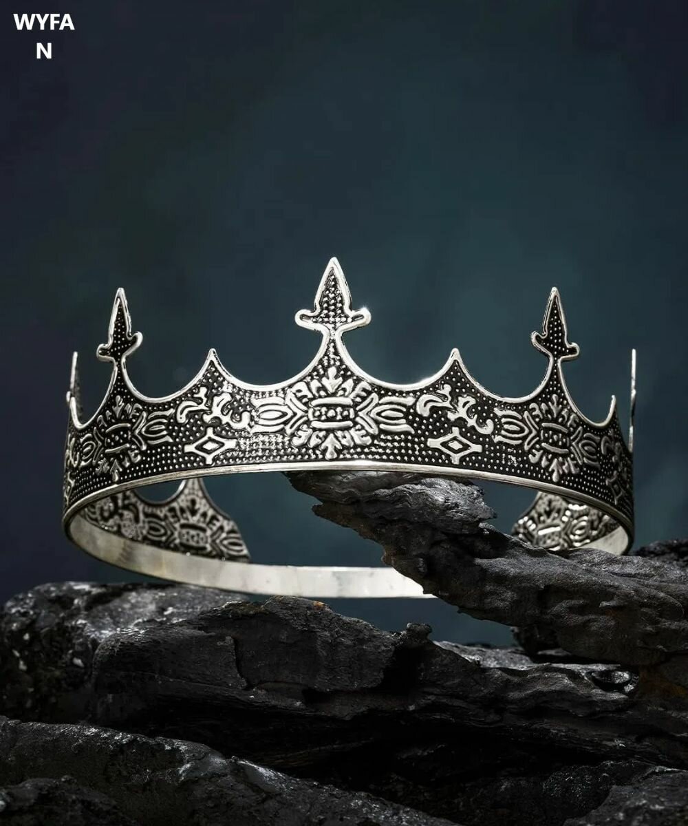 Металлическая корона, мужские аксессуары для волос, головной убор королевы
