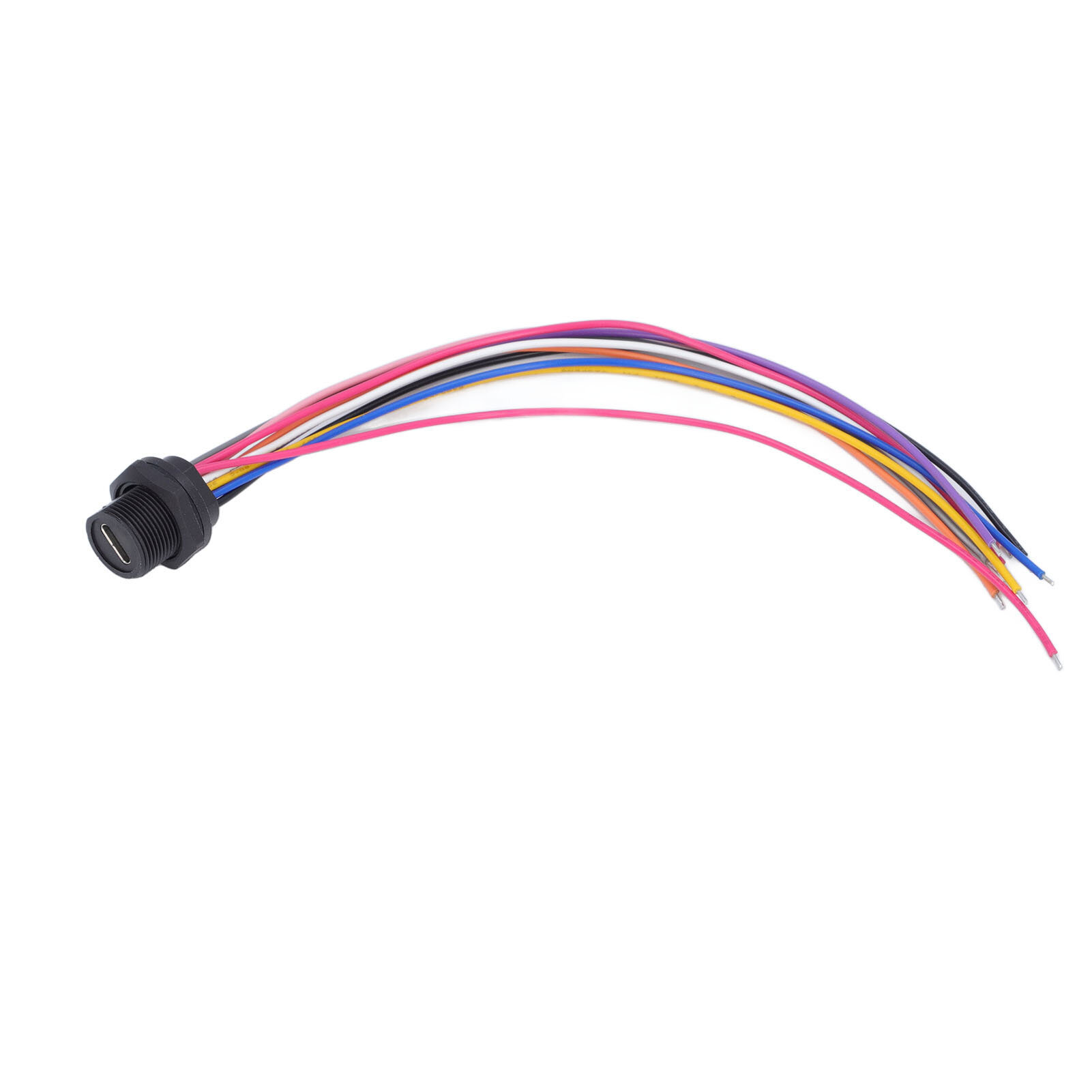 Разъем типа C (мама) для шасси E10, водонепроницаемый, защелкивающийся, длина 0,2 м, USB-кабель C Pigtail