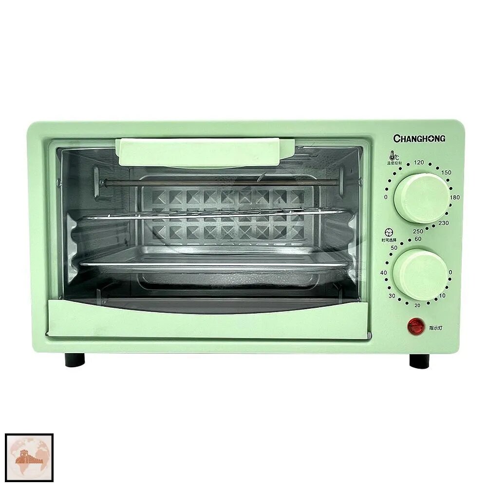 Мини-печь Chronus-KC00119 Мини Духовка Электрическая Настольная Печь-202401222AA-25_mzr_10, светло-зеленый