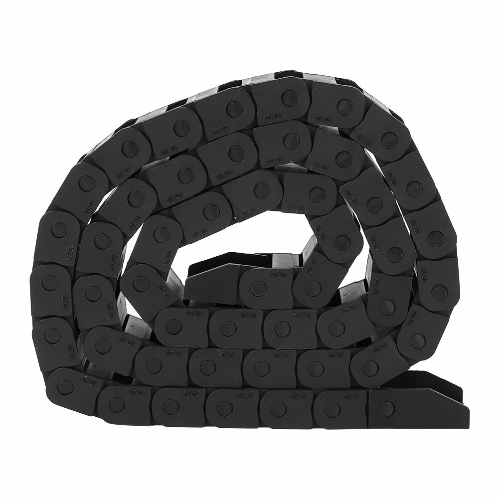 1 метр R18 черный нейлоновый кабель-канал для 3D-принтера с ЧПУ 10x20 мм