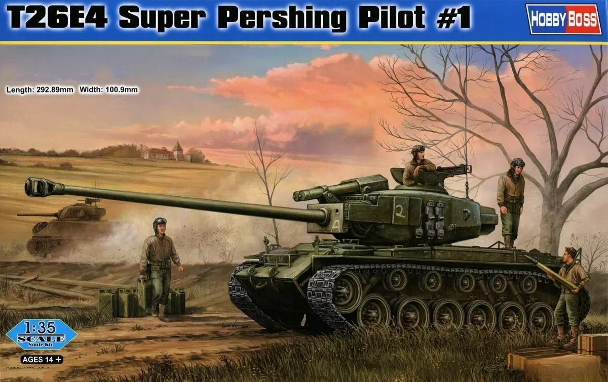 HOBBYBOSS 82426 1/35 T26E4 Супер Першинг Пилот #1 Модельный комплект Танки