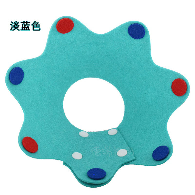 Коллар из фетра с подсолнухом, анти-грызущий, анти-лизательный, полотенце для слюней, защитный регулируемый воротник для домашних животных после операции