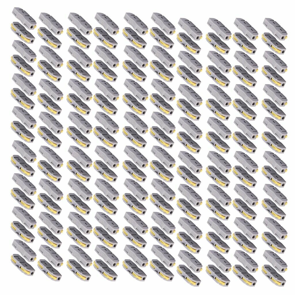 Кабельные разъемы, Соединители проводов с возможностью соединения - желтый, 100 шт