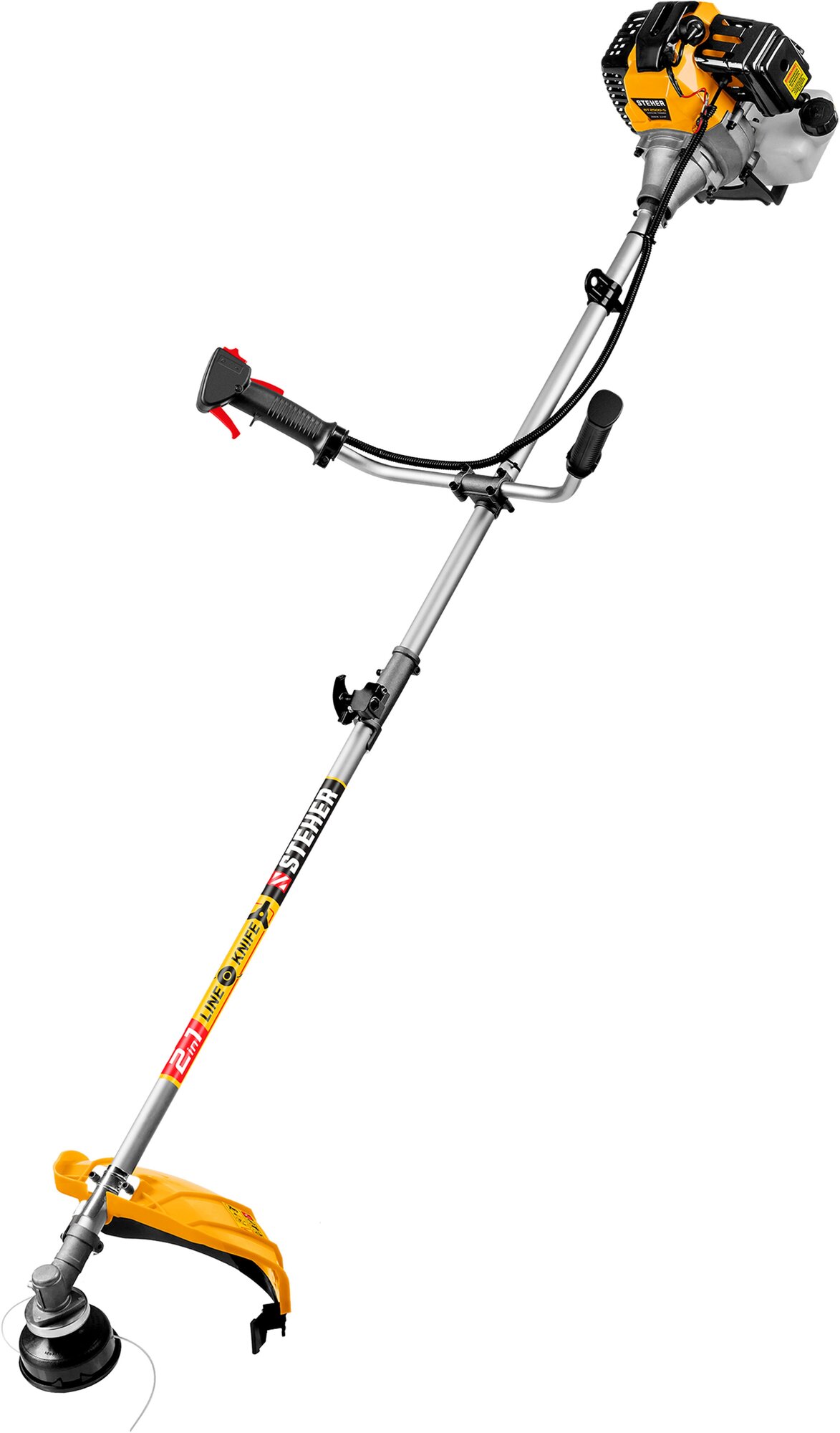 STEHER BT-2500-S бензокоса, 2.5 кВт / 3.3 л. с, 52 см3, разборная штанга