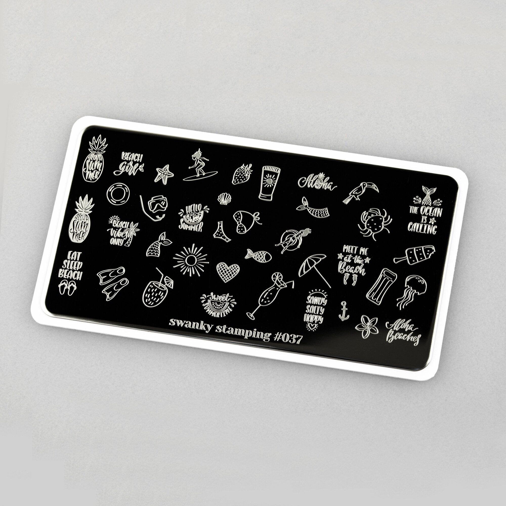 Стемпинг swanky stamping пластина 037