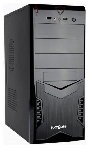 Корпус с блоком питания Exegate CP-601-CP350, черный (EX261448RUS)